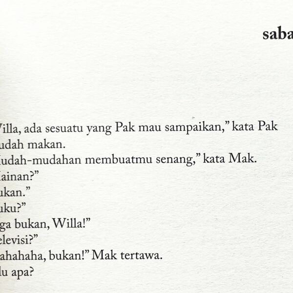 Na Willa dan hari-hari ramai – Seumpama